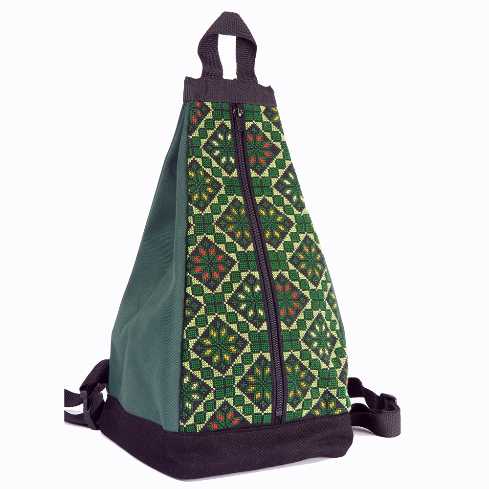 Idna Backpack - Green | Shop Embroidered Backpacks From Palestine