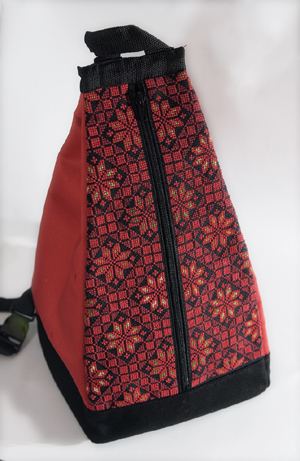 Idna Backpack - Red | Shop Embroidered Backpacks From Palestine